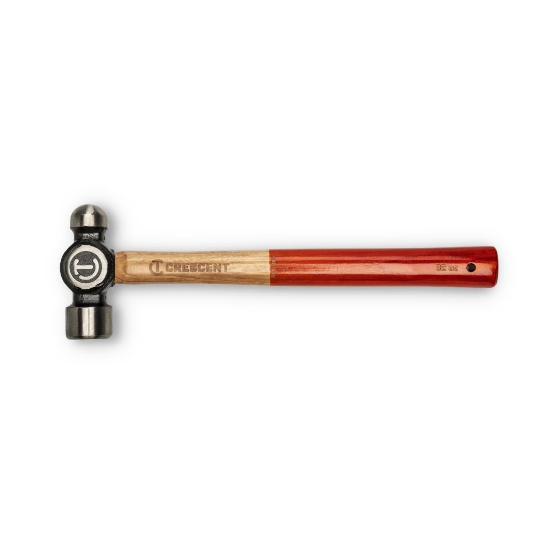 32 Oz. Wood Ball Pein Hammer - Crescent Tools