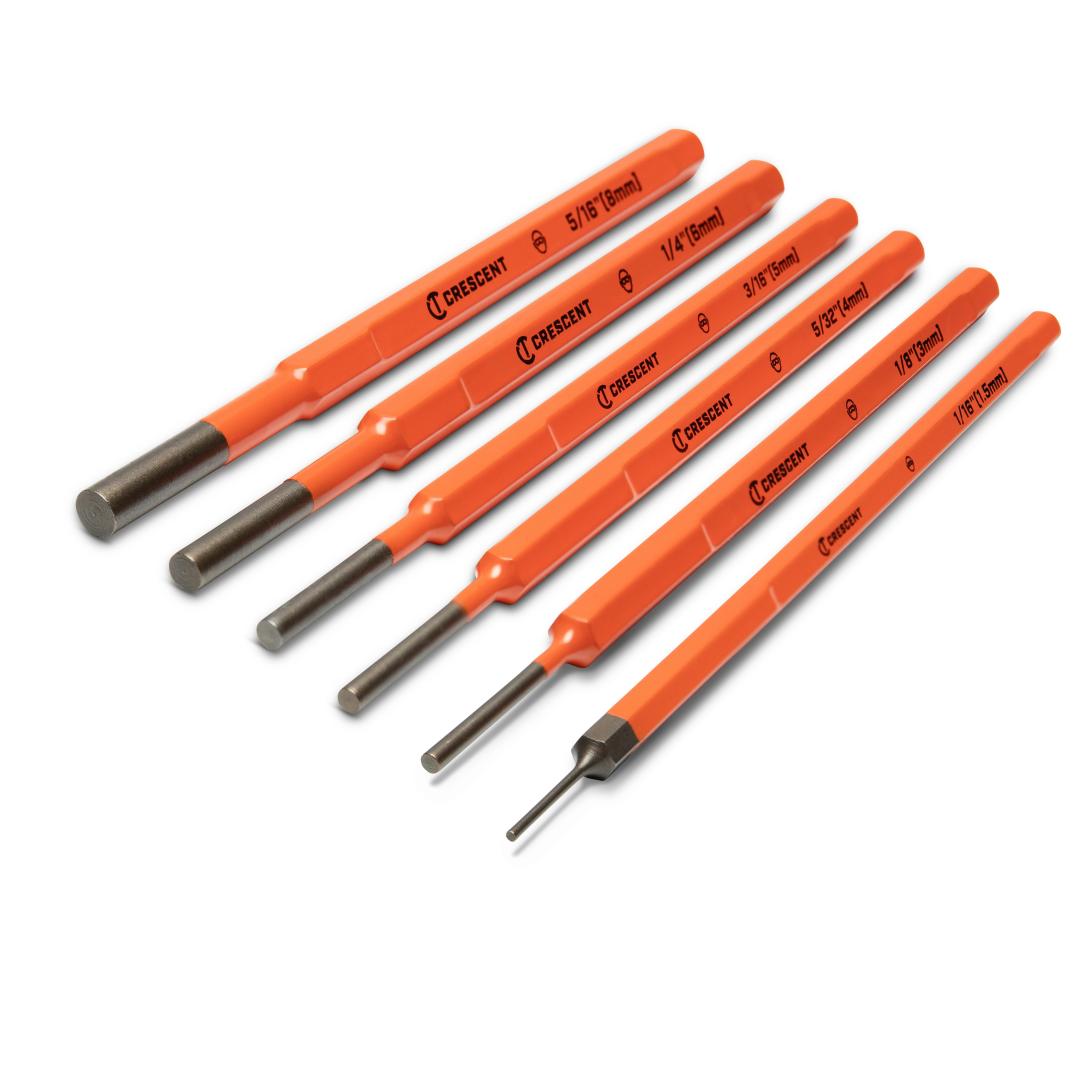 6 Piece Pin Punch Set - Crescent Tools