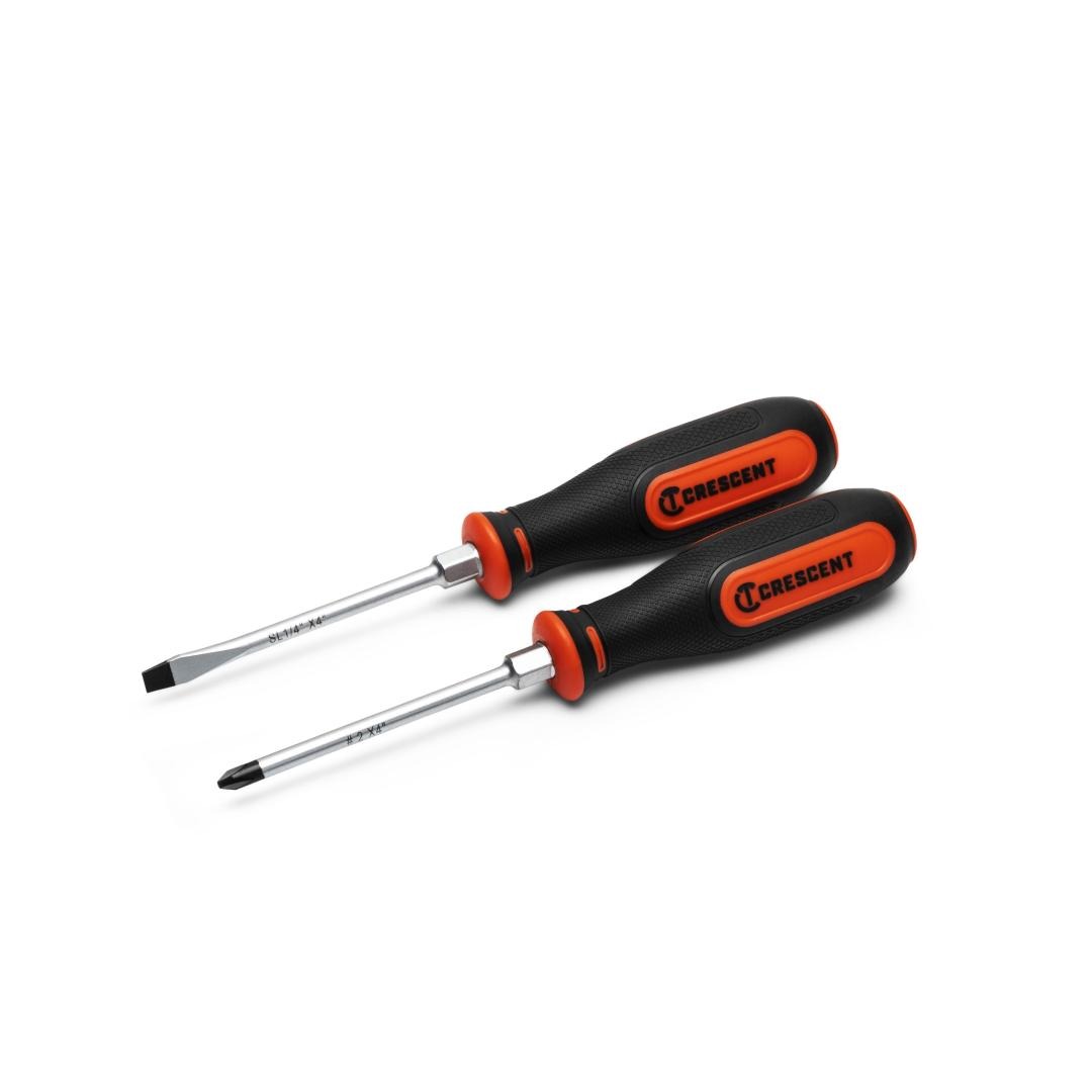 2 Piece Dual Material Screwdriver Set - Crescent Tools