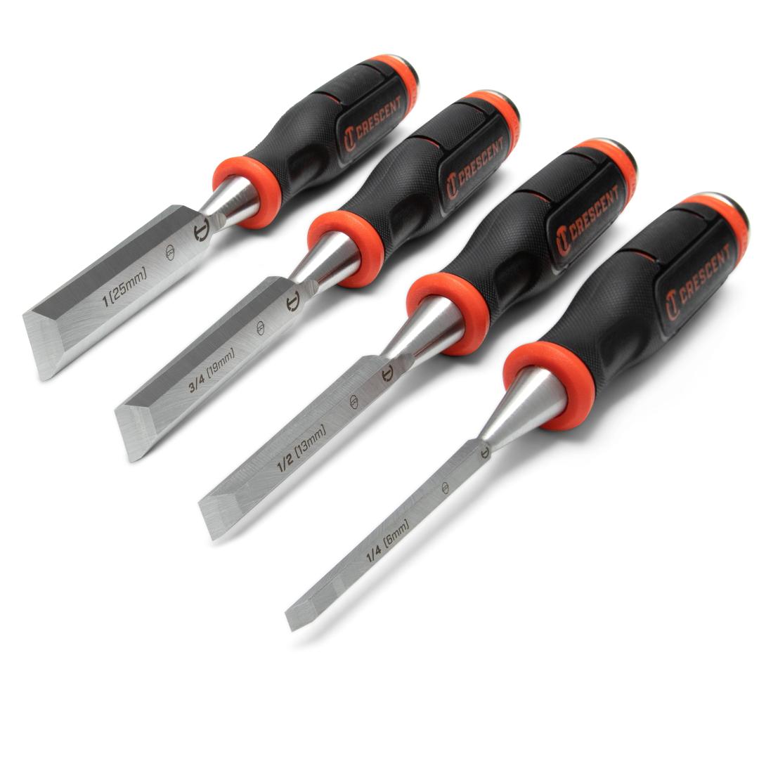 4 Piece Wood Chisel Set Crescent Tools