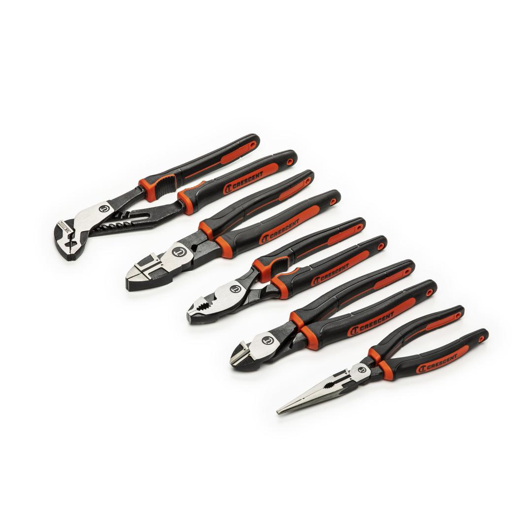 5 Piece Z2™ Mixed Dual Material Plier Set - Crescent Tools