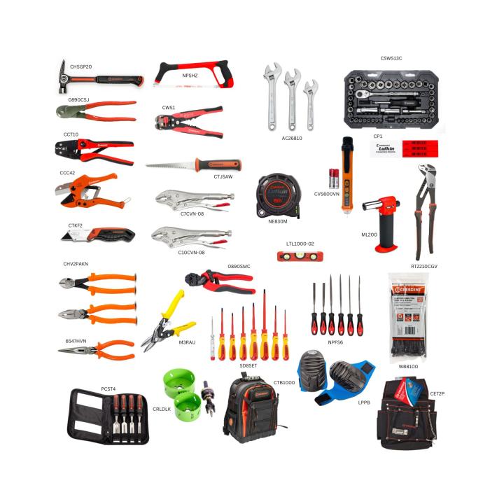 102 Piece Electrician Apprentice Kit - Crescent Tools
