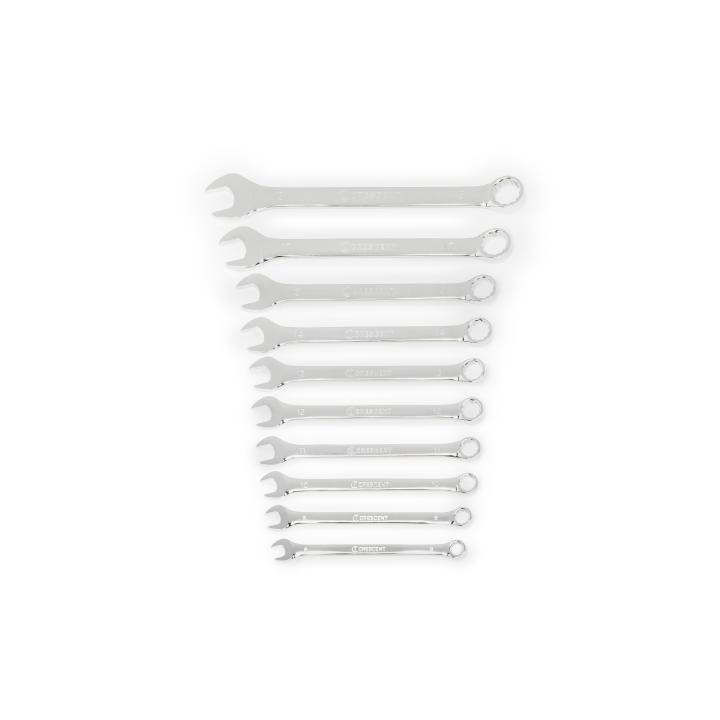 10 Piece 12 Point Metric Combination Wrench Set Crescent Tools