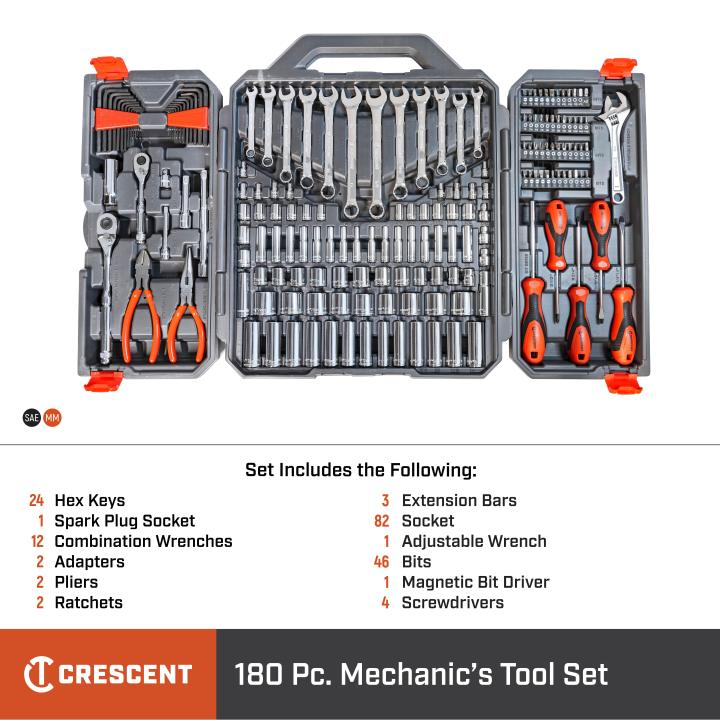 180 piece tool set store